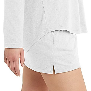 Hanes Originals Tri-Blend Long-Sleeve T-Shirt, Crewneck Tee for Women, Relaxed Fit, ECO White, Large