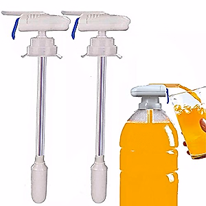 2 Pack Milk Dispenser for Fridge Gallon,Automatic Drink Dispenser,Drink Dispenser,Electric Tap,One-Handed Operation,Can Prevent Milk and Beer From Overflowing,Suitable for Outdoor and Home Kitchens