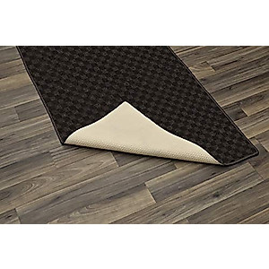 Garland Rug Medallion Area Rug, 2-Feet by 12-Feet, Mocha