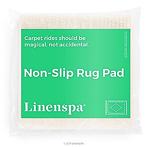 Linenspa Non-Slip Area Rug Pad - 9 x 12 Feet - Excellent Grip - Indoor - Rubberized
