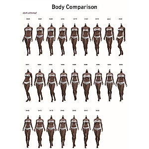 HiPlay TBLeague Seamless Action Figure Anime Body Type and Small Bust 1:6 Scale S45A(Suntan, Without Head)