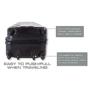 Samsonite Hard Case Golf Travel Bag with Wheels and Internal Compression Straps, Midnight Black