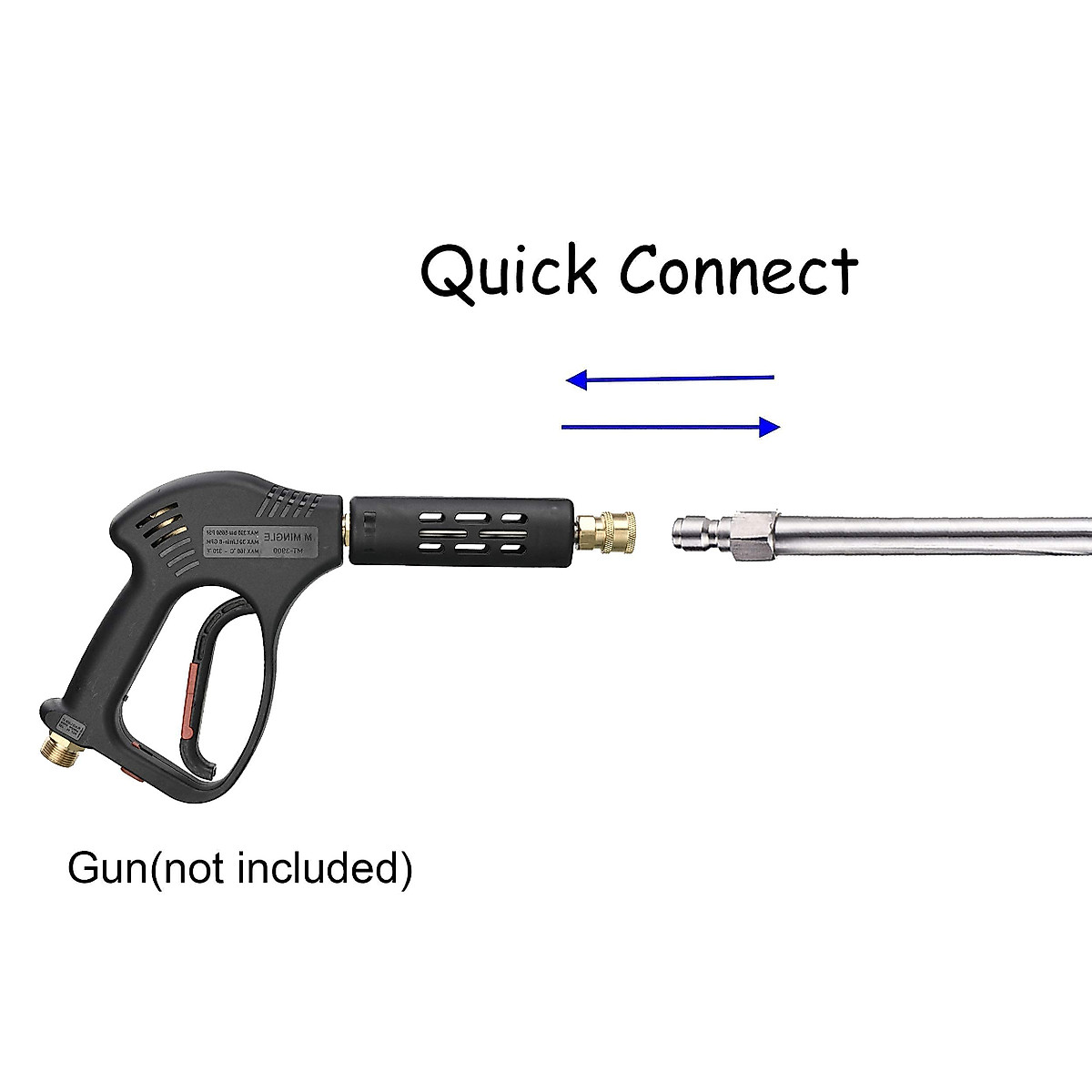 M MINGLE Pressure Washer Extension Wand, Pressure Washer Accessories Kit, 1/4 inch