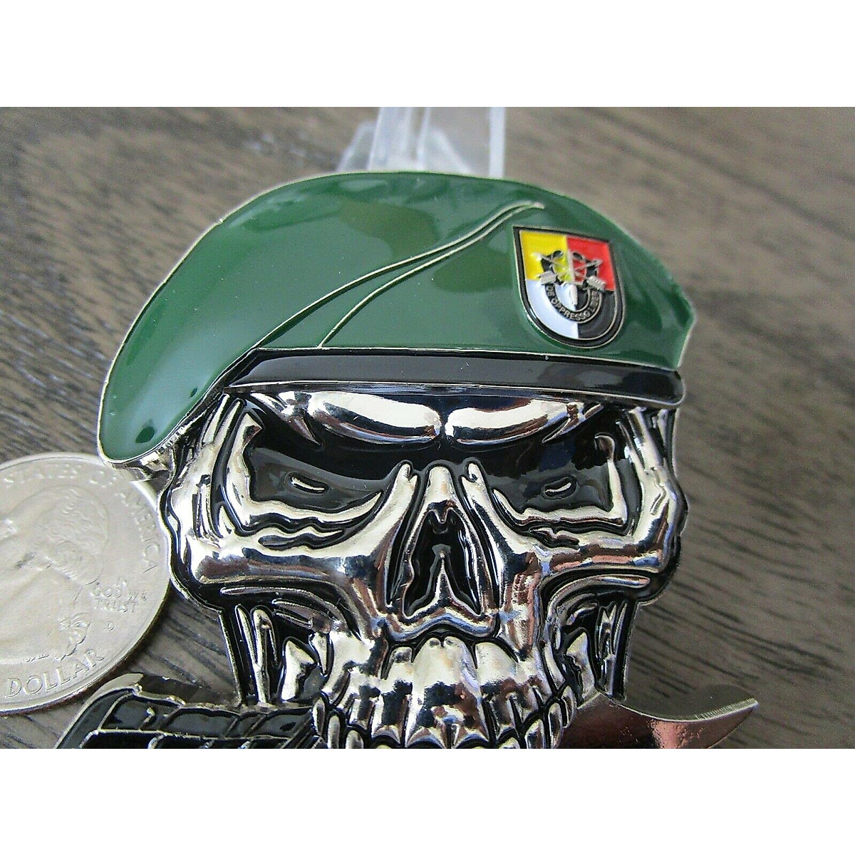 United States Army Special Forces Group Green Berets Creed 3rd SFG (A) Reapers Skull Challenge Coin