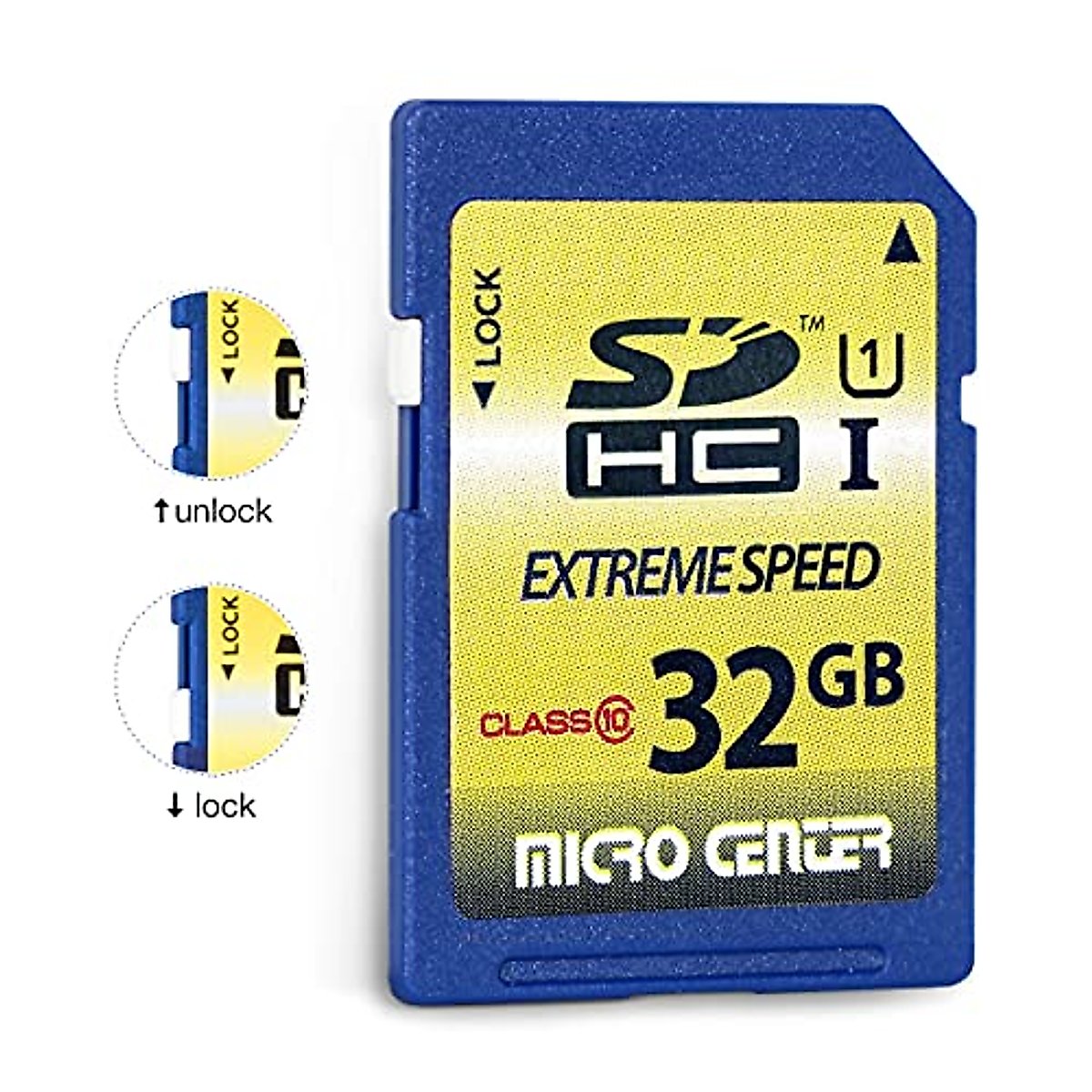 32GB Class 10 SDHC Flash Memory Card 10 Pack Standard Full Size SD Card USH-I U1 Trail Camera Memory Card by Micro Center (10 Pack)