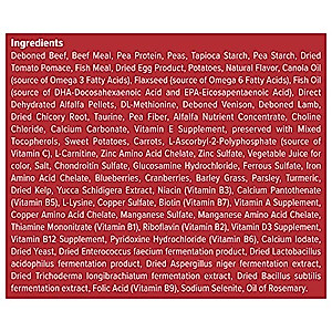 Blue Buffalo Wilderness Rocky Mountain Recipe High Protein, Natural Senior Dry Dog Food, Red Meat 22-lb