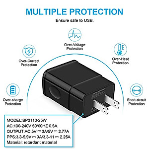 USB C Samsung Fast Charger, 25W PD Type C Super Fast Charging Block for Samsung Galaxy S23 S22 S21 FE S20 A04s A03s A14 A53 A13 Z Fold 4,Pixel 7/7 Pro/6a, 6Ft Android Charger Cable USB C to USB C Cord