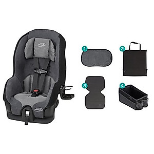 Evenflo Tribute LX Convertible Car Seat, Saturn with Car Seat Accessory Kit