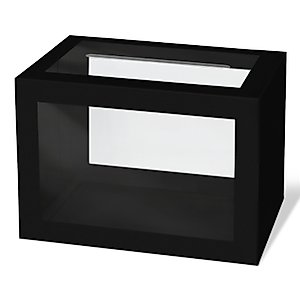 LANLISA Black Card Box for Birthdays Party, Gift Cards Receiving Box Holder for Graduations, Bridal & Baby Showers, Wedding Receptions, Retirements, Anniversaries