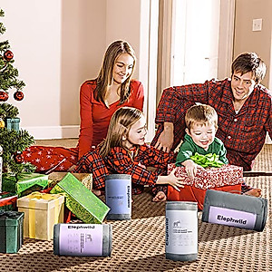 ELEPHWILD Thick Wearable Blanket Hoodie for Adults, Grey Super Cozy Warm Wearable Sweatshirt Blankets with Sleeves And Giant Pocket, One Size Fits All Women Men