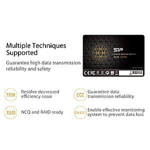 Silicon Power 1TB SSD 3D NAND A58 SLC Cache Performance Boost SATA III 2.5" 7mm (0.28") Internal Solid State Drive