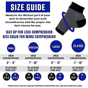 Bitly Plantar Fasciitis Socks for Women & Men - Best Foot & Ankle Compression Sleeve, Brace for Everyday Use - Provides Arch Support & Heel Pain Relief (Gray, X-Large)