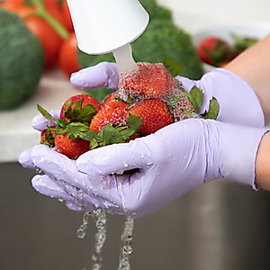 HALYARD LAVENDER NITRILE Exam Gloves, Powder-Free, Non-Sterile, 3.1 mil, 9.5 Inches, Lavender, Medium, 52818 (Box of 250)