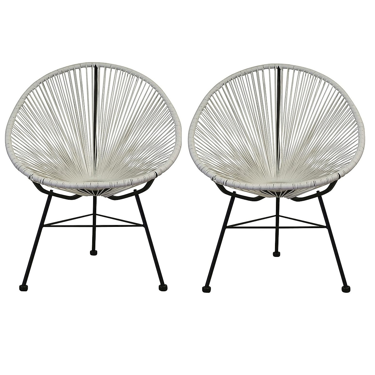 Bed Bath & Beyond Acapulco Chair. Set of 2 - H34.5X W28.5X D32.75 Green