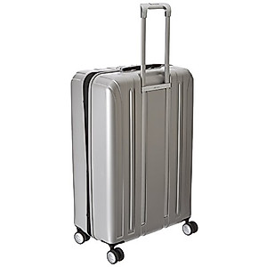 DELSEY Paris Titanium Hardside Expandable Luggage with Spinner Wheels, Silver, Checked-Large 29 Inch,207183011