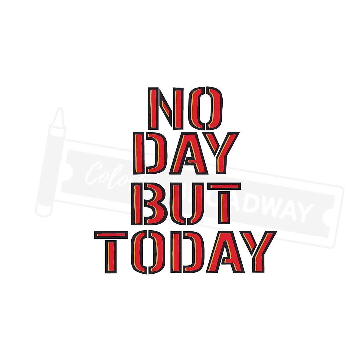 Coloring Broadway - Rent Inspired Stickers (Set of 4) “No Day But Today” Collection, Broadway Musical Merchandise, Die-Cut & Bubble Free Vinyl, Ideal Gift for Theatre Lovers