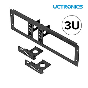 UCTRONICS Mounting Plates for Raspberry Pi 4 B Models, Compatible with 19 inch 3U Rack Mount, 4-Pack