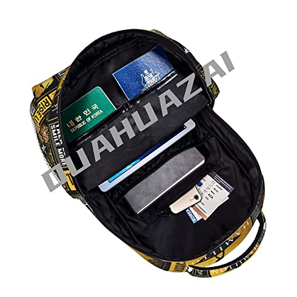 DUAHUAZAI Kid'S Backpack Hamilton-Drama School Bag For Teens Boys Women Laptop Daypack Traveling Lightweight Book Bags