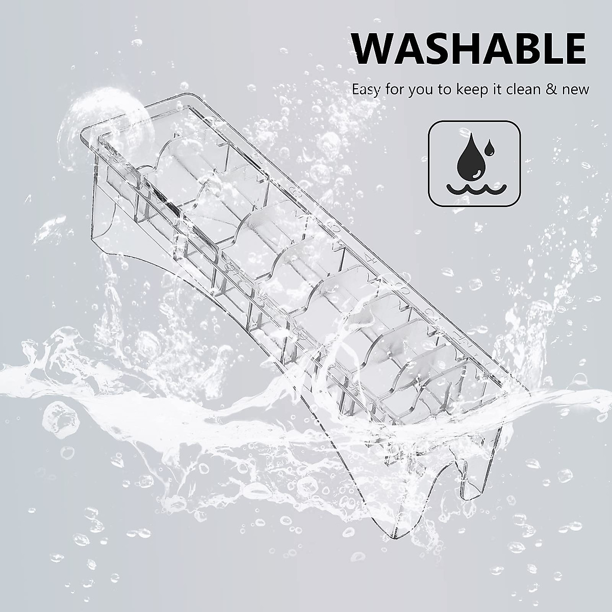 Beaupretty Guide Comb Storage Box Hair Clipper Storage Box Hair Tools Supplies Organizer (Place 10pcs Limit Comb)