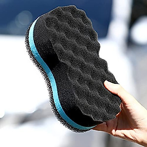 FAVOMOTO 1 pc Kitchen Car Wash Brush Home Multi Auto Scratch Pad - Tool Vehicle Sponges Honeycomb for Non- Scrubber Sponge Functional Large Window Cleaning Non-Scratch Handy Shaped