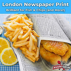 Greaseproof, Durable 12x16 Newsprint Wax Paper 300Pk. Deli Food Basket Liner Sheets for Fish, Burgers, Fries, BBQ and Sandwiches. Perfect for Your Movie, Circus or Carnival Theme Party or Cookout.