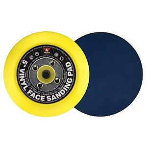 NEIKO 30261A 5” Sanding Pad with Vinyl PSA Backing, 2 Pack, 5/16” Arbor with 24 Thread Mounts, 10,000 RPM, Sanding Pads are Ideal for Orbital and Dual Action Sander