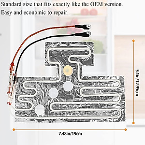 KANGQL Refrigerator Heater, Refrigerator Garage Heater Set Metal Texture Heating Part Fridge Replacement Suitale for 5303918301 AP3722172 PS900213