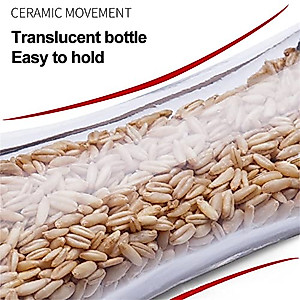 Fillable Stainless Steel Grinder - Aadjustable Black Pepper Grinder, Long Lasting Fresh Keeping Spice Grinder, High Glass Blender That Can Be Used for Pepper, Cumin, Sea Salt, Mung Bean (High)