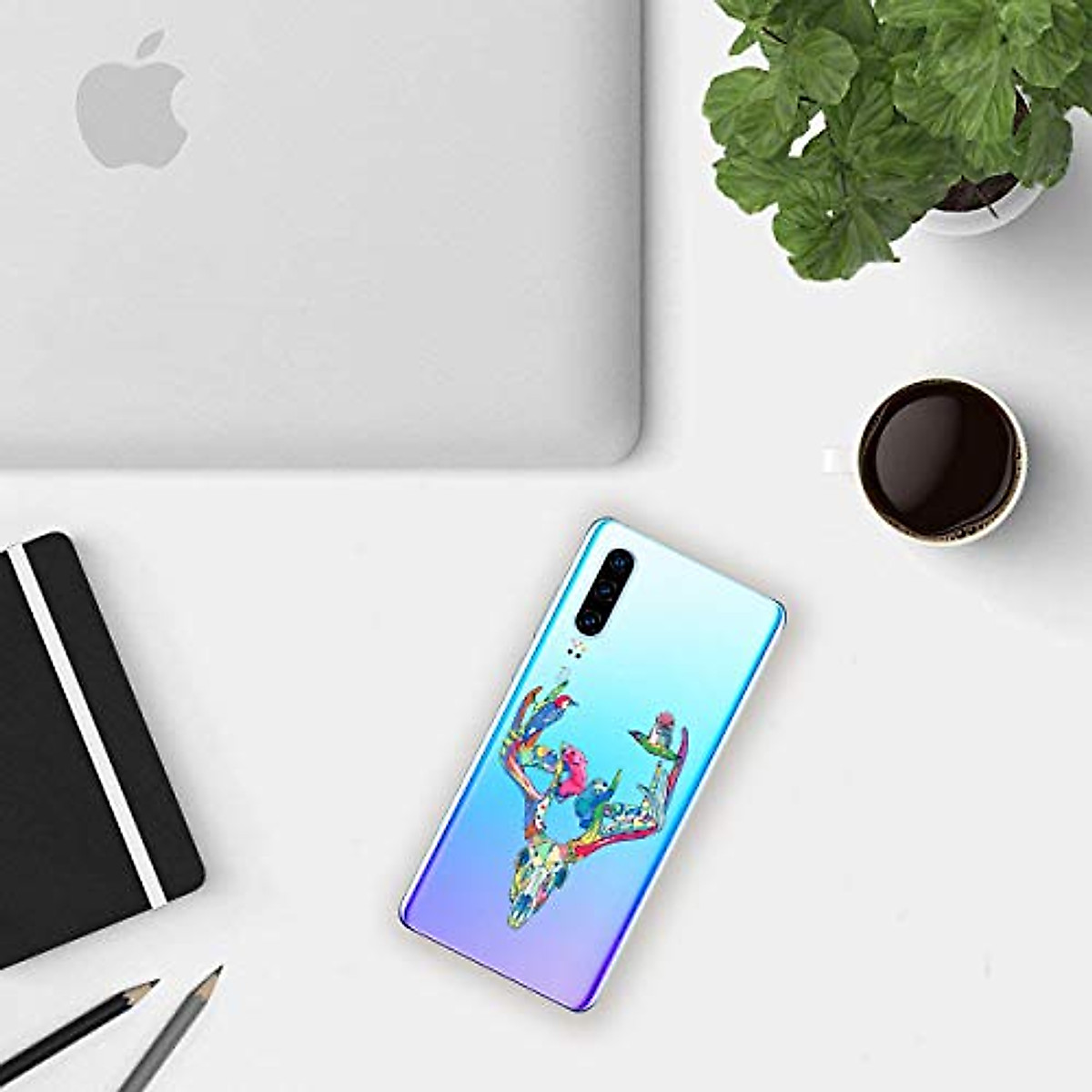 Suhctup Case Compatible with Huawei Nova 2 Plus Transparent, Protective Case Silicone Gel TPU Bumper Fashion Drawings Protective Skin Ultra Inches Anti Shock Case for Huawei Nova 2 Plus (8)