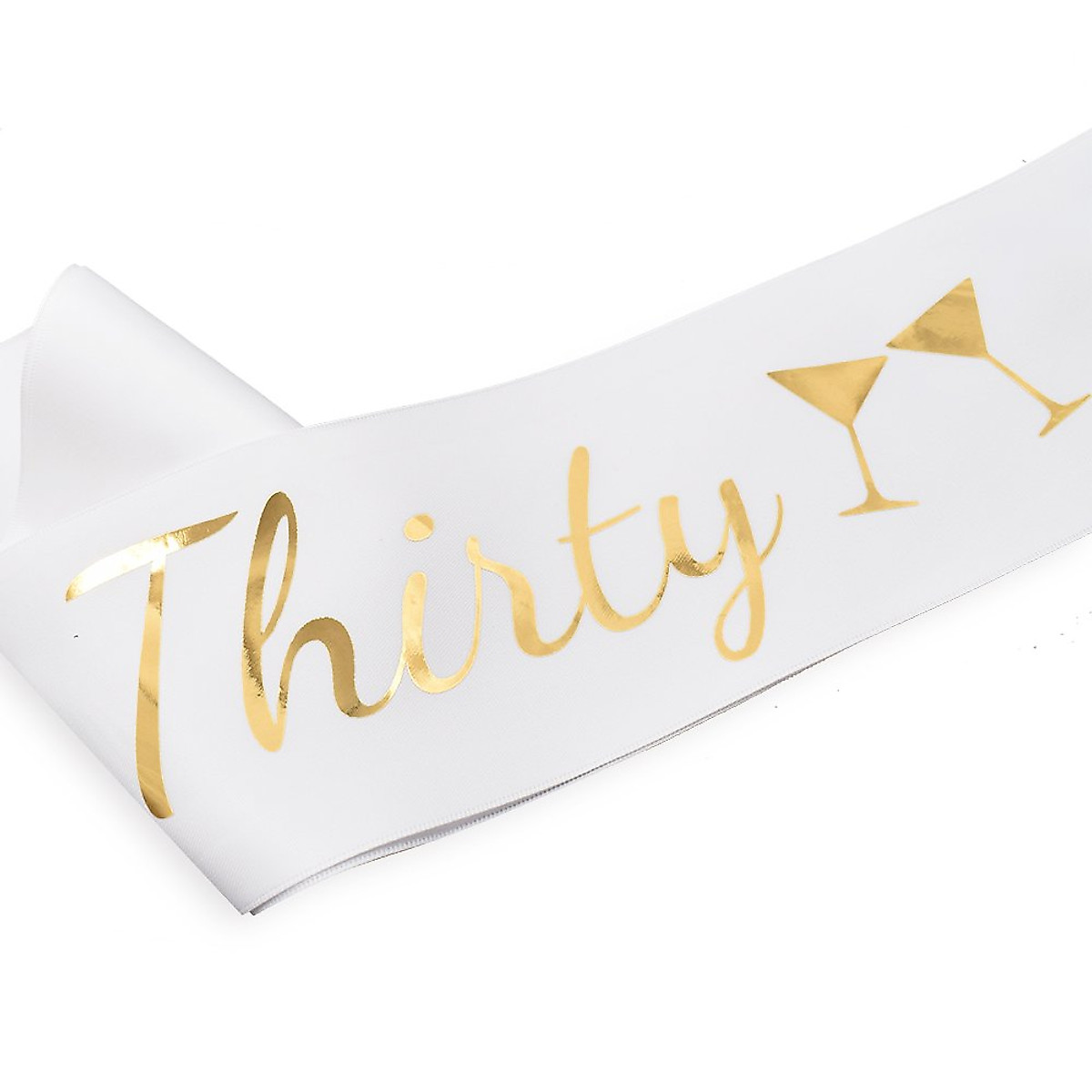 Dirty Thirty Satin Sash - 30th Birthday Sash 30th Birthday Gift Idea for Women Fun Party Sash Birthday Party Favors, Supplies and Decorations