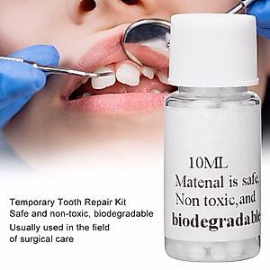 Temporary Tooth Repair Kit, Teeth Filling Dental Cavity Gaps Filling Material, Irregular Tooth Restoration Materials (10ML)