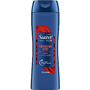 Suave Men Body Wash for Everyday Use Sport Fragrance Body Wash and Shower Gel 15 oz