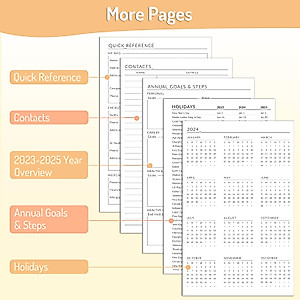 Forvencer 2024 Planner, Daily, Weekly & Monthly Planner 2024-2025 Academic Year, Durable Hardcover Weekly Planner for Work, School, Home, Start Anytime, A5(5.8'' x 8.3''), Dark Green