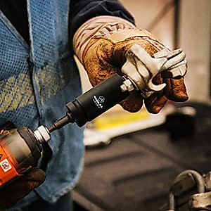 Anbull 3/4 Inch Drive Deep Impact Socket Set, 12 Piece Metric Combination, Sizes 17mm 19mm 21mm 22mm 24mm 27mm 30mm 32mm 33mm 36mm 38mm 41mm Hex Socket Set, 6 Point Design, Cr-V Chrome Vanadium Steel