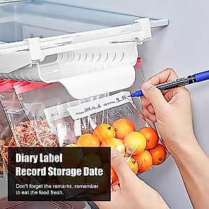 Retractable Refrigerator Hanging Storage Rack, Best Solution to Clean and Organize Zipper Bag Tray Zipper bag Holder Rack Hanger