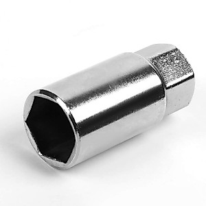 J2 Engineering 7075 Aluminum Silver M12 x 1.5 20Pcs L: 35mm Close End Lug Nut w/Socket Adapter