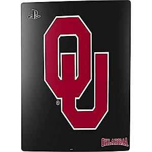 Skinit Decal Gaming Skin Compatible with PS5 Bundle - Officially Licensed University of Oklahoma Sooners Black Design