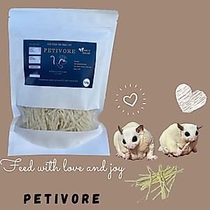 PETIVORE Premium Large Pack Fish Stick for Sugar Glider - Made with Real Fish - Hamster, Squirrel, Chinchillas, Marmoset, Small Exotic Animal Pet Treats, Snacks and Food (120g)