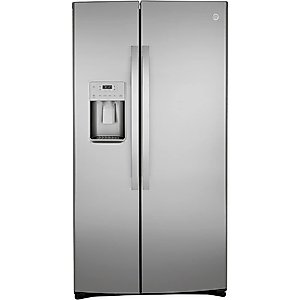 GE® 21.8 Cu. Ft. Counter-Depth Fingerprint Resistant Side-By-Side Refrigerator