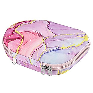 Geekria NOVA Shield Headphones Case for Foldable Over-Ear Headphones, Replacement Protective Hard Shell Travel Carrying Bag with Cable Storage Compatible with B&O Play H9i, H95, H9 Headsets (Pink)