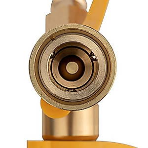 Qagea 3/8" Y Splitter, Low Pressure Propane Natural Gas Quick Connect/Disconnect Separator Fit for Weber Gas Grill, Pizza Oven, RV, Generator, Patio Heater/Fire Pit