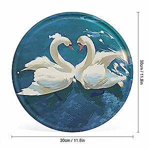 Nichpedr Retro Round Sign Firefighter fire Department Decor Poster No Frame Metal Tin Sign Hanging Plaque Kitchen Poster Cafe Bar Pub Store Man cave Art Novelty Designs 12 X12 in