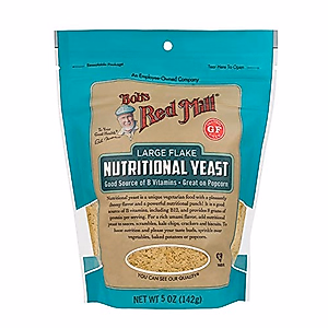 Bob's Red Mill Gluten Free Large Flake Nutritional Yeast 5 Ounce (Pack of 6)