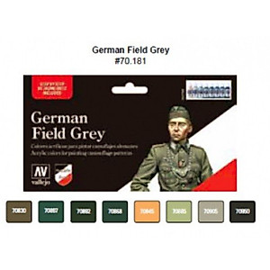 Vallejo German Field Grey Uniform Set, 17ml