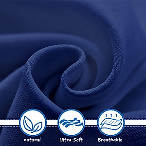 Crib Sheets for Boys,2 Pack Fitted Crib Sheet Set, Soft Microfiber Baby Sheets for Standard Crib and Toddler Mattresses, 28''x52'',Grey and Navy