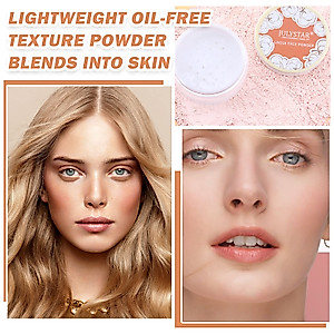 Pink Setting Powder Loose Face Powder Matte Soft Smooth Oil Control Long Lasting Loose Setting Powder Makeup For Natural Flawless #02 Pink Complexion