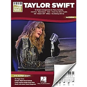 Taylor Swift - Super Easy Songbook - 2nd Edition: 30 Simple Arrangements for Piano with Lyrics