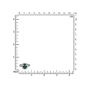 Silvershake 10X8mm Oval Shape Simulated Color Change Alexandrite 925 Sterling Silver Halo Engagement Ring Size 9