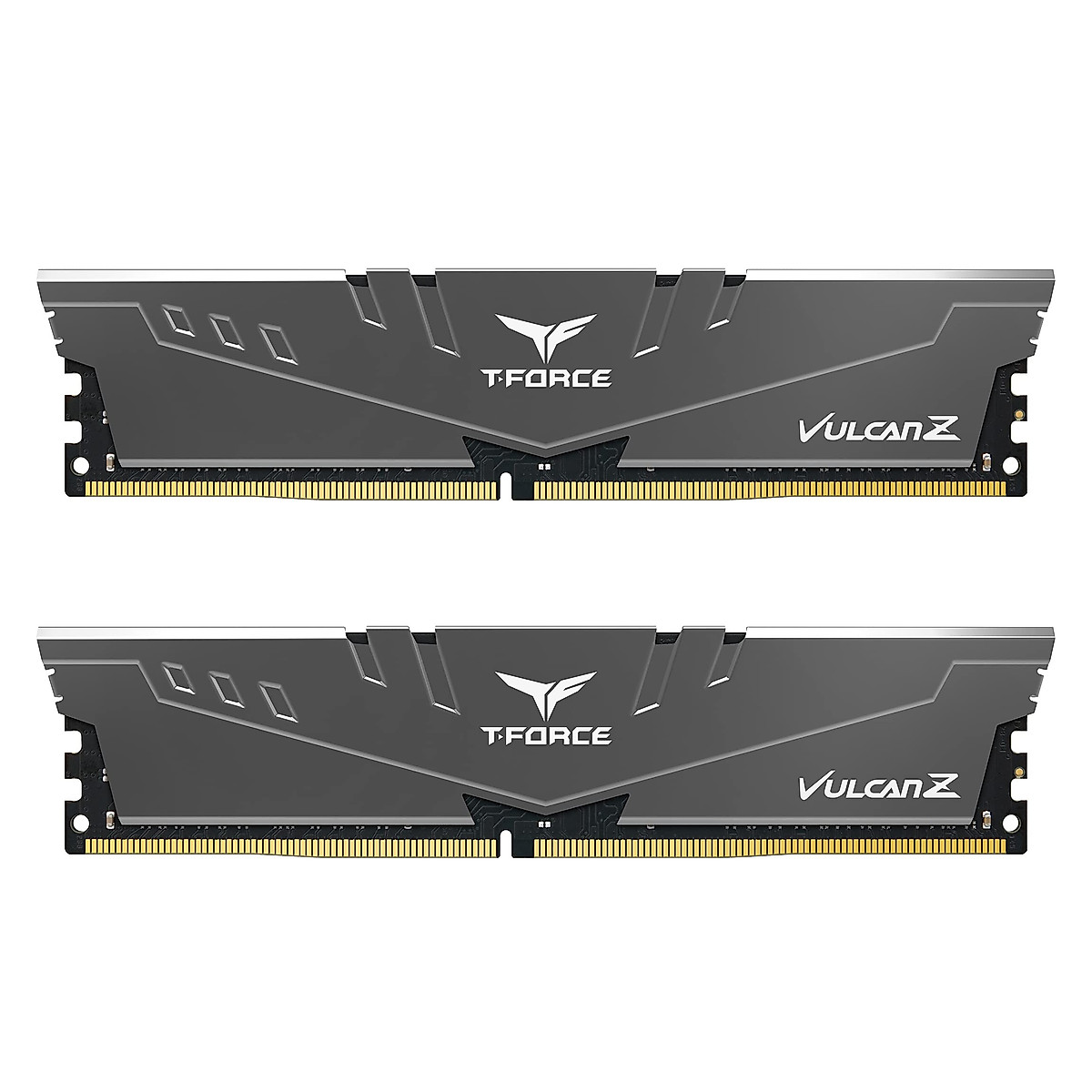 TEAMGROUP T-Force Vulcan Z DDR4 16GB Kit (2x8GB) 3200MHz (PC4-25600) CL16 Desktop Memory Module Ram (Gray) - TLZGD416G3200HC16CDC01