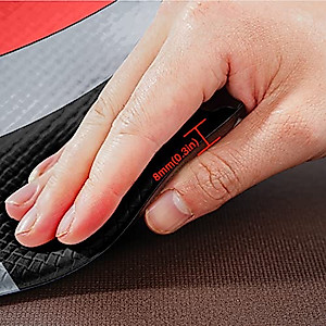 FNLNDO Red Black Grey White Kitchen Rugs and Mats Set of 2 Cushioned Anti Fatigue Kitchen Rugs Set Geometric Non-Skid Washable Kitchen Mats for Kitchen Sink Laundry